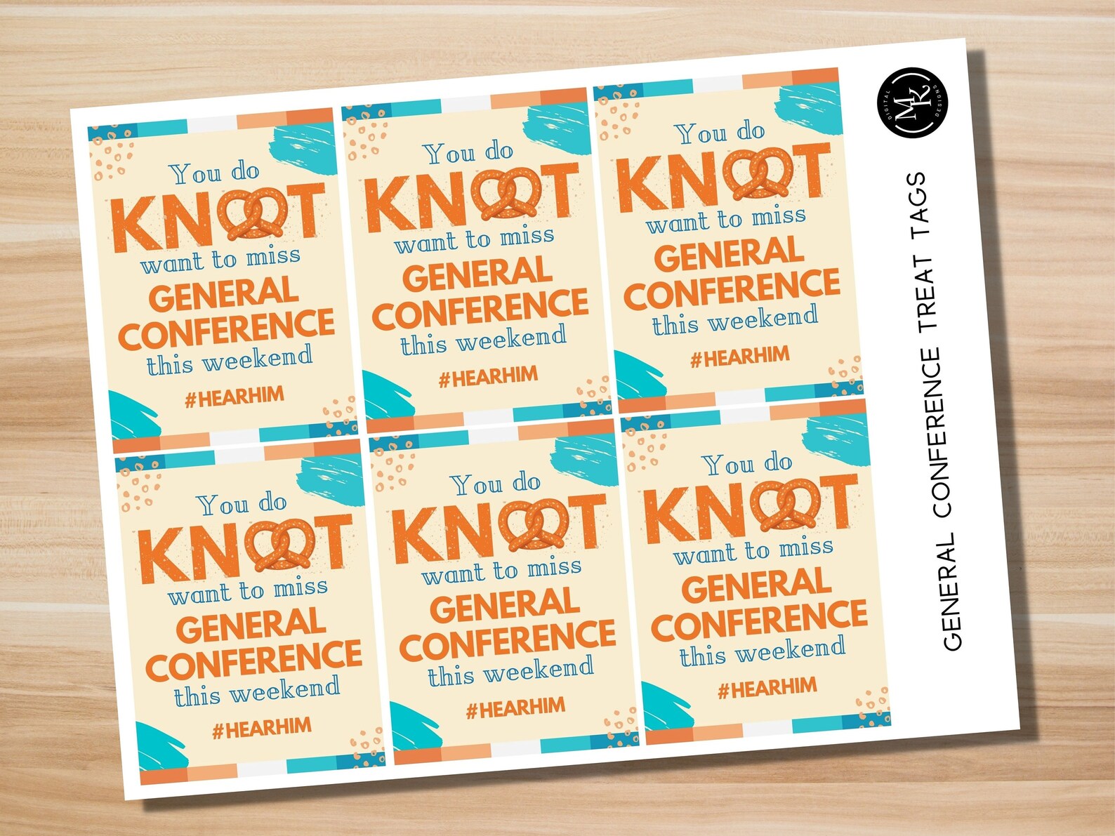 General Conference Do KNOT Want to Miss Treat Tag, LDS Printables - Etsy