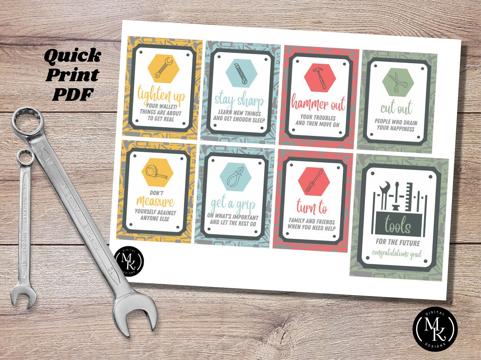 Graduation Gift Toolset Tags Tools for the Future Printables - Etsy