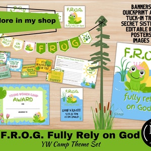 Young Women Girls Camp FROG: Fully Rely on God - Publications... Banner ...