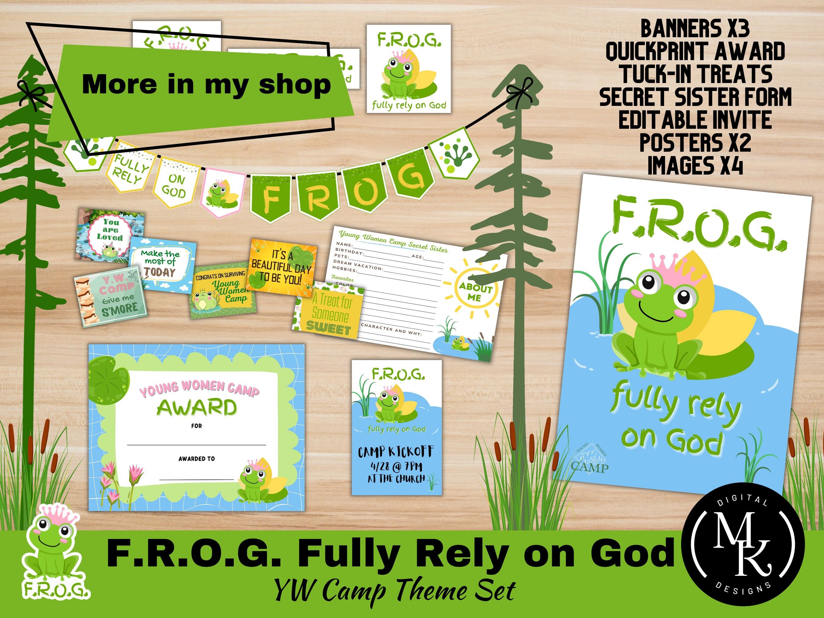 Young Women Girls Camp FROG: Fully Rely on God - Publications... Banner ...