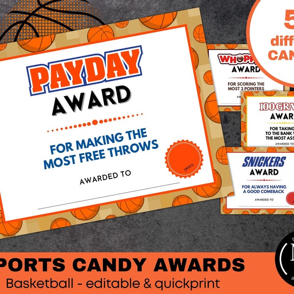 Candy Bar Awards - Etsy