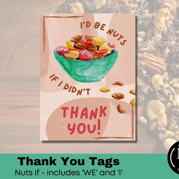 Trail Mix Thank You - Etsy