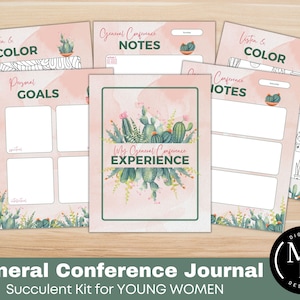 LDS General Conference Journal - Succulent Version, Young Women Notes ...