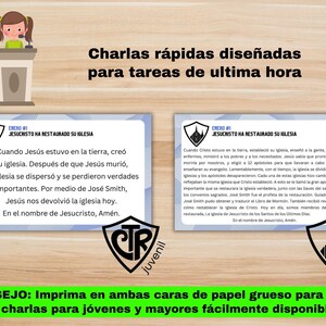 LDS Primary Children Talks in Spanish, Charlas Para Niños De Primaria ...