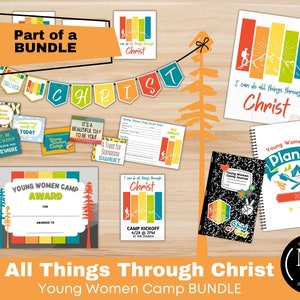 Young Women Girls Camp Planner, Girls Camp Leader Binder, LDS Youth ...