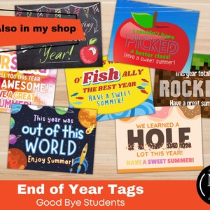 We Learned a Hole Lot This Year, Donut End of School Year Treat Tags ...