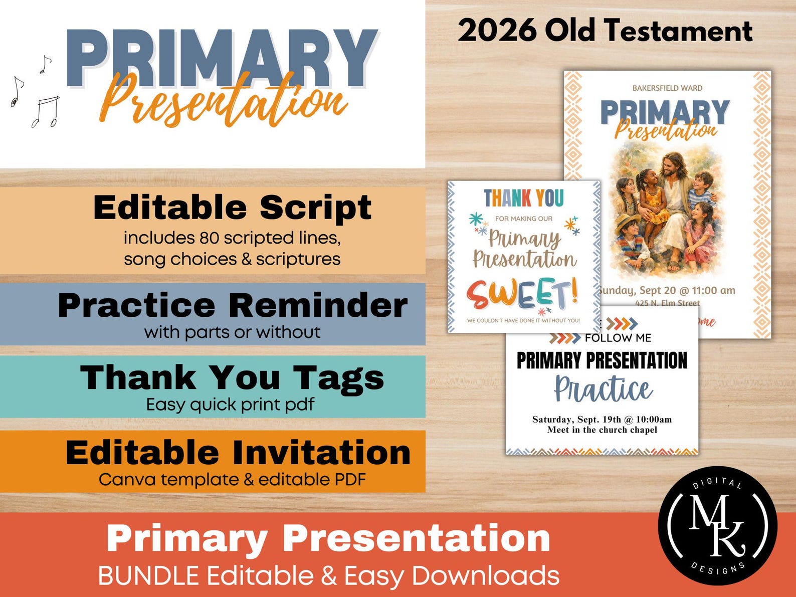 LDS Primary Presentation Script Bundle – 2026 the Old Testament - Come ...