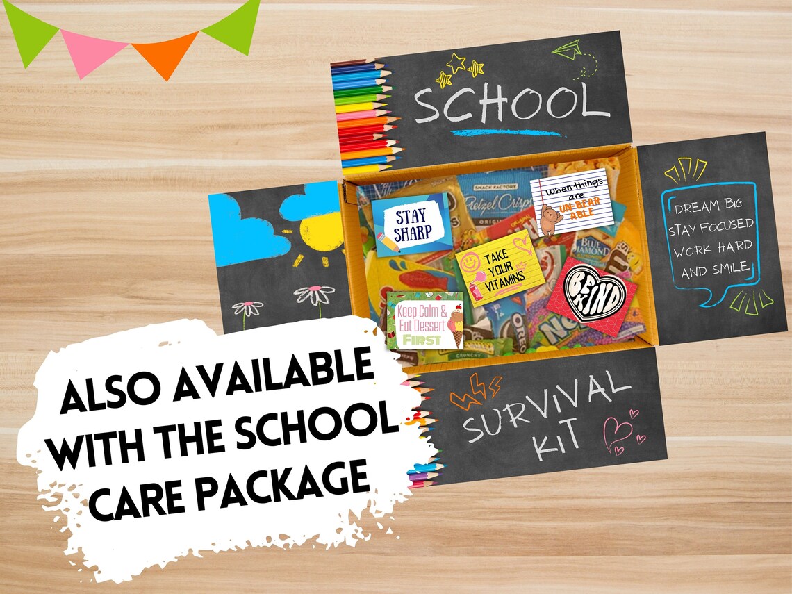 School Survival Cards Printables College Survival Kit Treat - Etsy