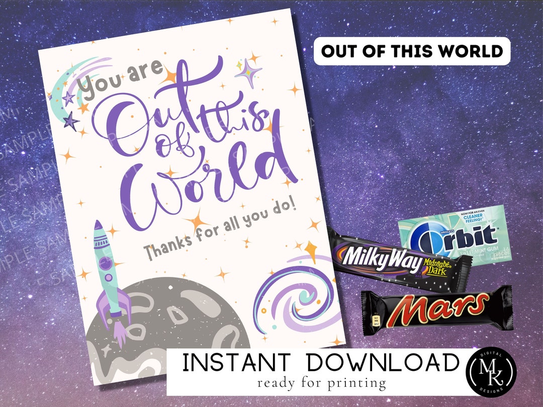 You Are Out of This World Teacher Appreciation Thank You - Etsy