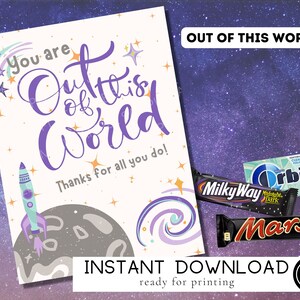 You Are Out of This World Teacher Appreciation Thank You - Etsy