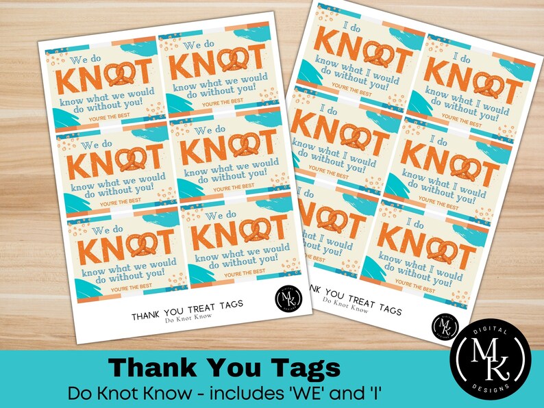 Do KNOT Know What I'd Do Without You, Pretzel Tag, Teacher Appreciation ...
