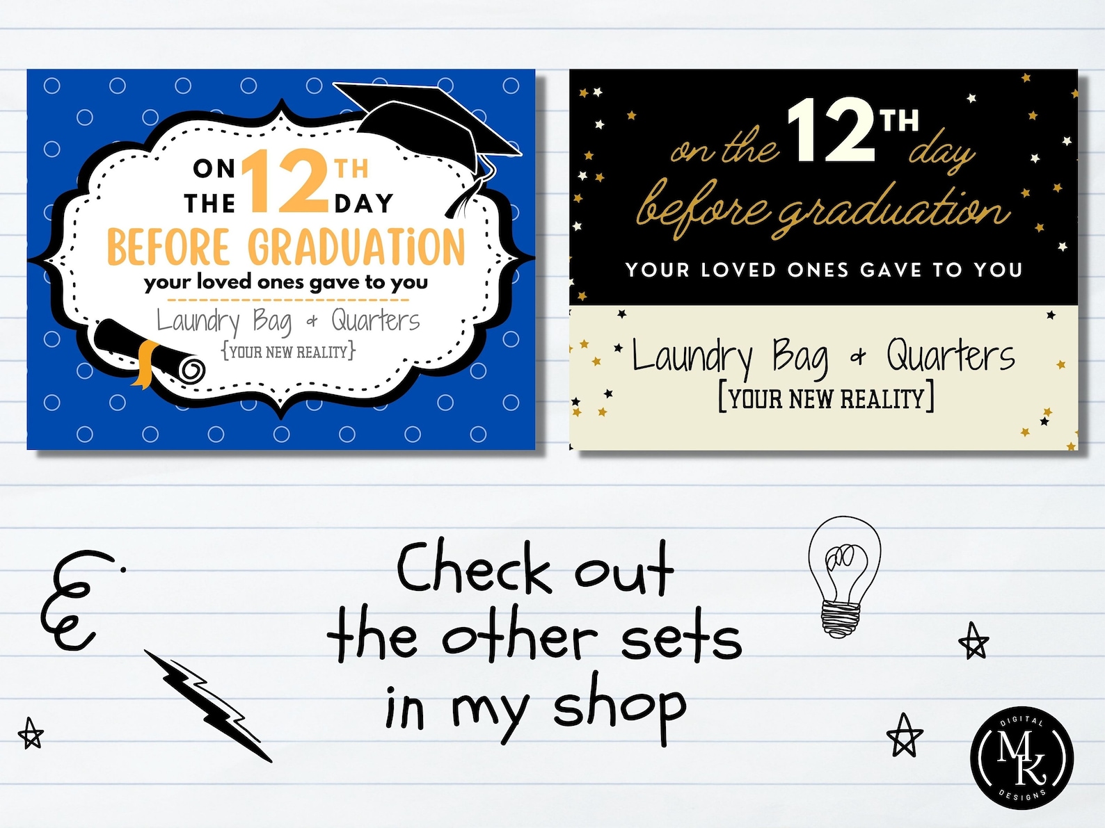 12 Days Before Graduation Countdown Floral Graduation Gifts | Etsy