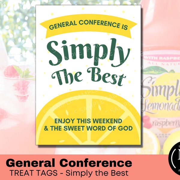 General Conference Treat Tag - Etsy