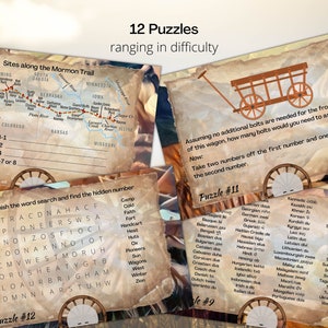 Pioneer Trek Escape Room Game, Escape to Zion, LDS Youth Printables - Etsy