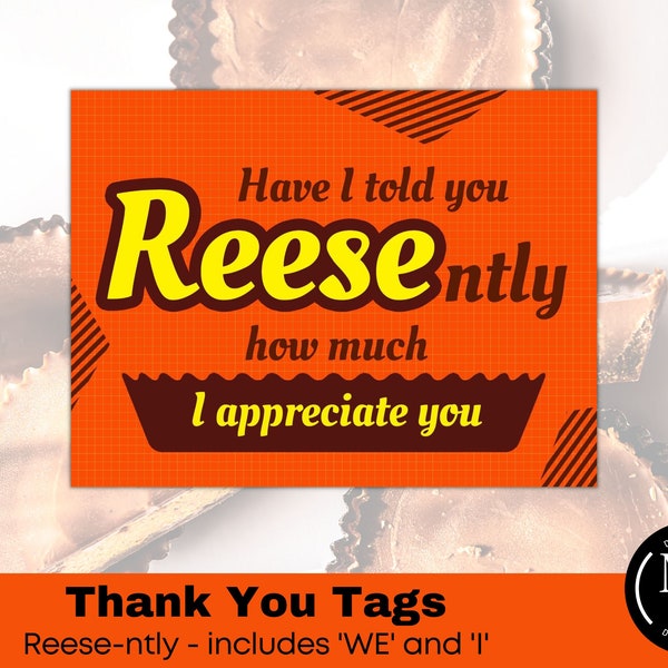 Reeses Thank You - Etsy