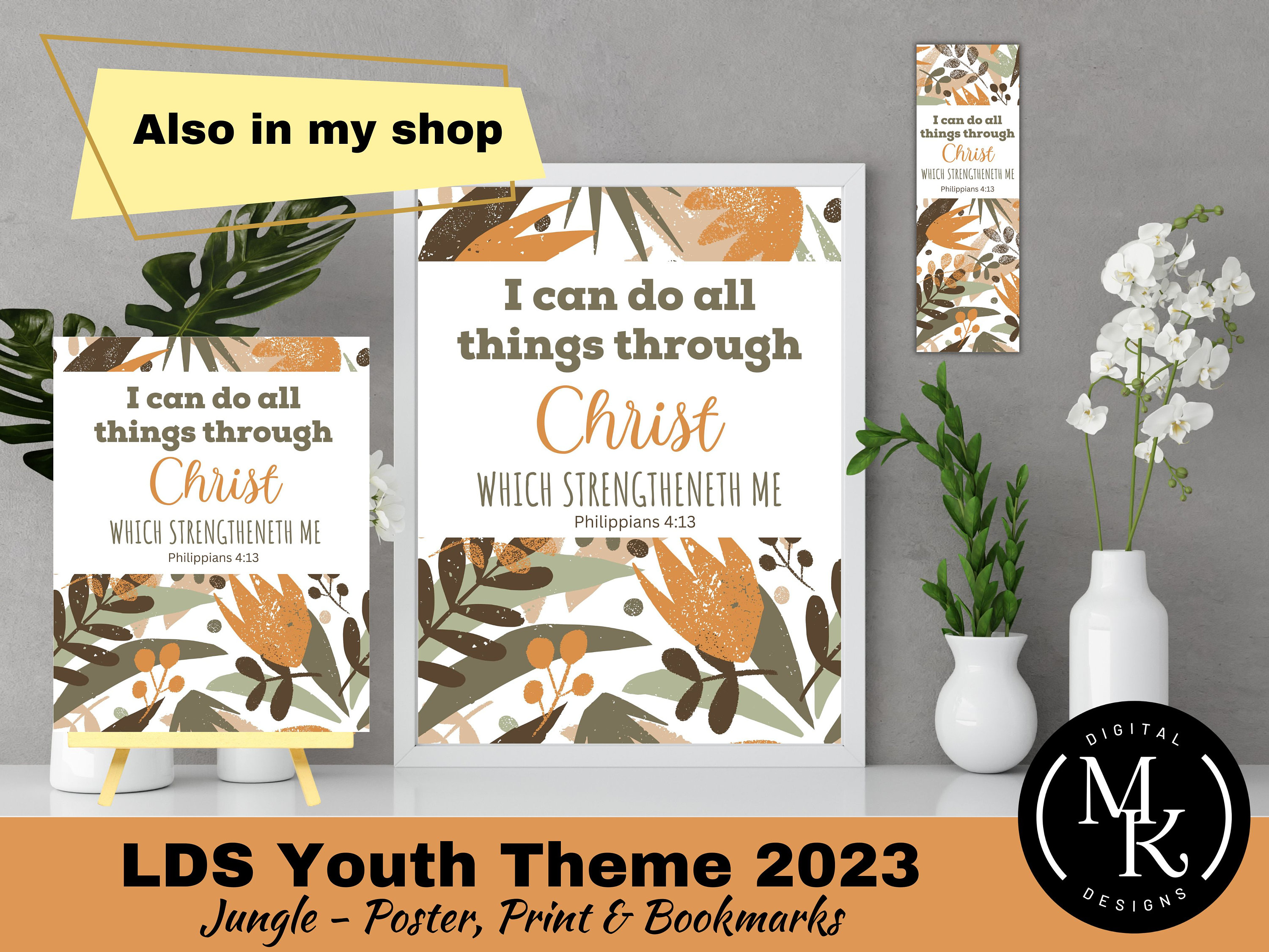 2023 LDS Youth Theme Mountains Scripture Poster Print & - Etsy