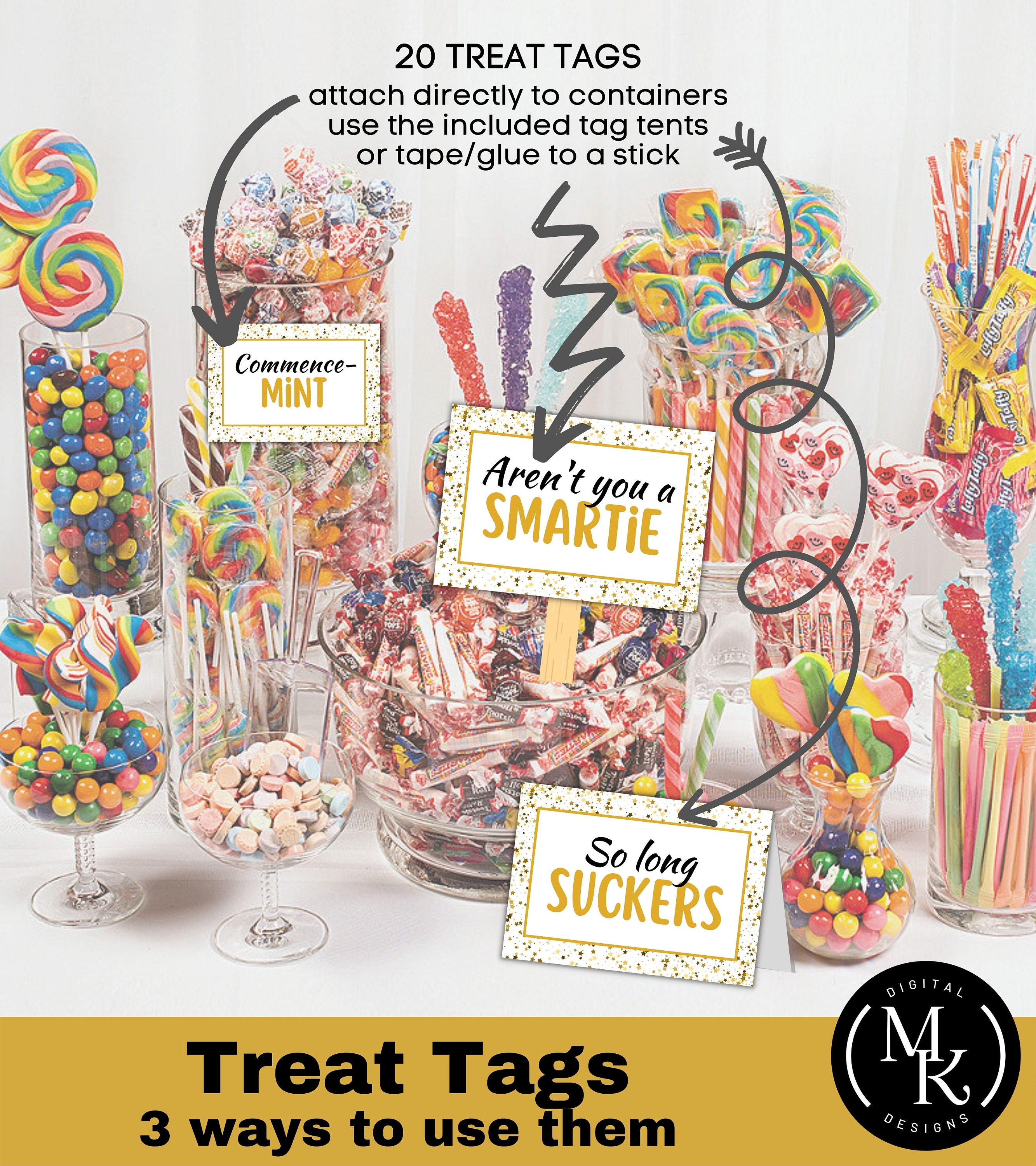Graduation Party Pack Print Bundle Graduation Treat Tags - Etsy