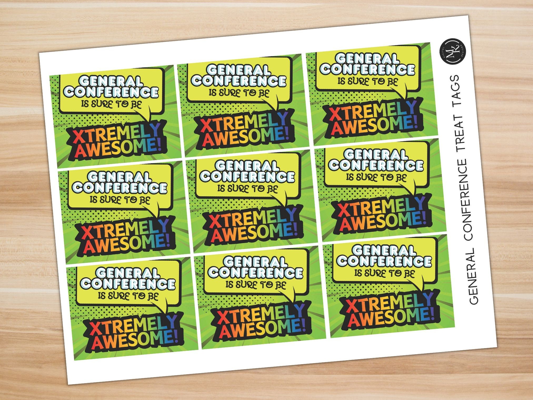 General Conference Xtreme Treat Tag - EXTREMELY AWESOME, LDS Printables ...