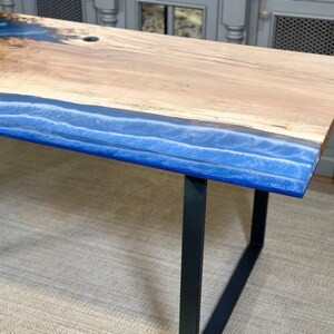 Epoxy Spalted Maple Ocean Desk Made to Order Tropical Designs Ocean ...