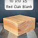 Large Indiana Red Oak Turning Blank 10”x10”x5” Wood Red Oak Wood ...