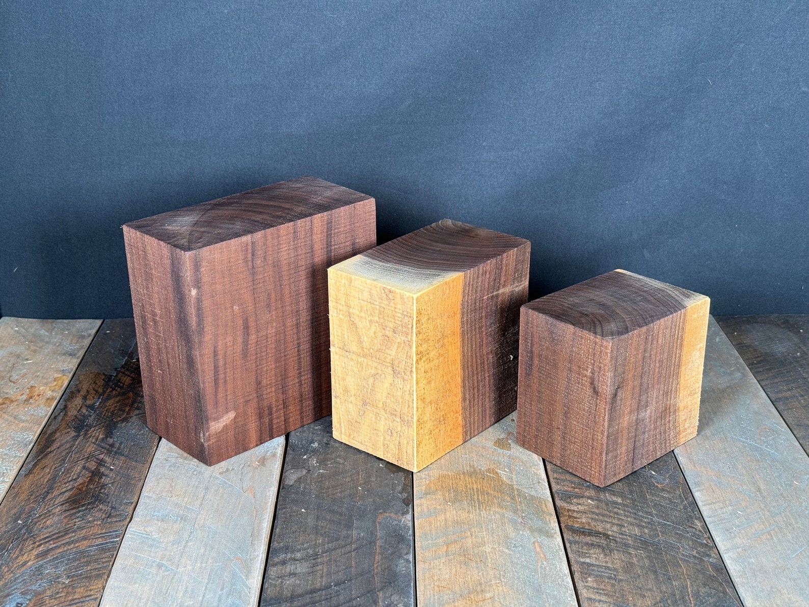 Walnut Bowl Turning Blanks Hardwood Blanks Dark Wood Carving Block Wood ...