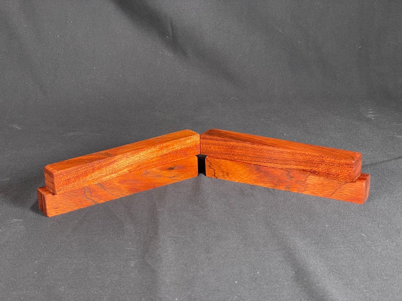 Etimo Pen Blanks 4 Pack 1by1by6.5 Etimo Pencil Blanks Brown Hardwood ...