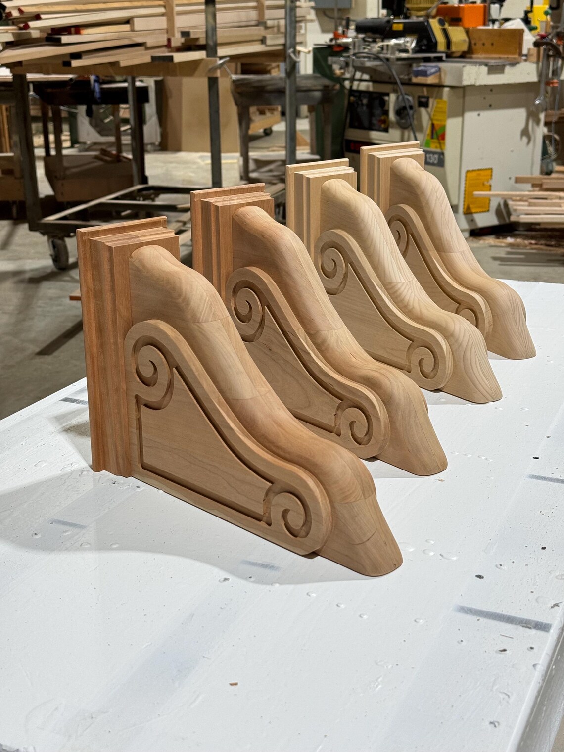 Alder and Cherry Corbels Hardwood Wall Decor Solid Wood Corbels ...