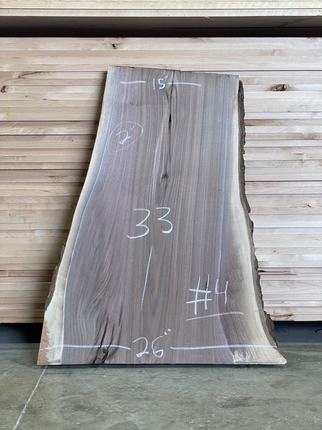 Live Edge Walnut Kiln Dried Slab Epoxy River Table Coffee Table Slab ...