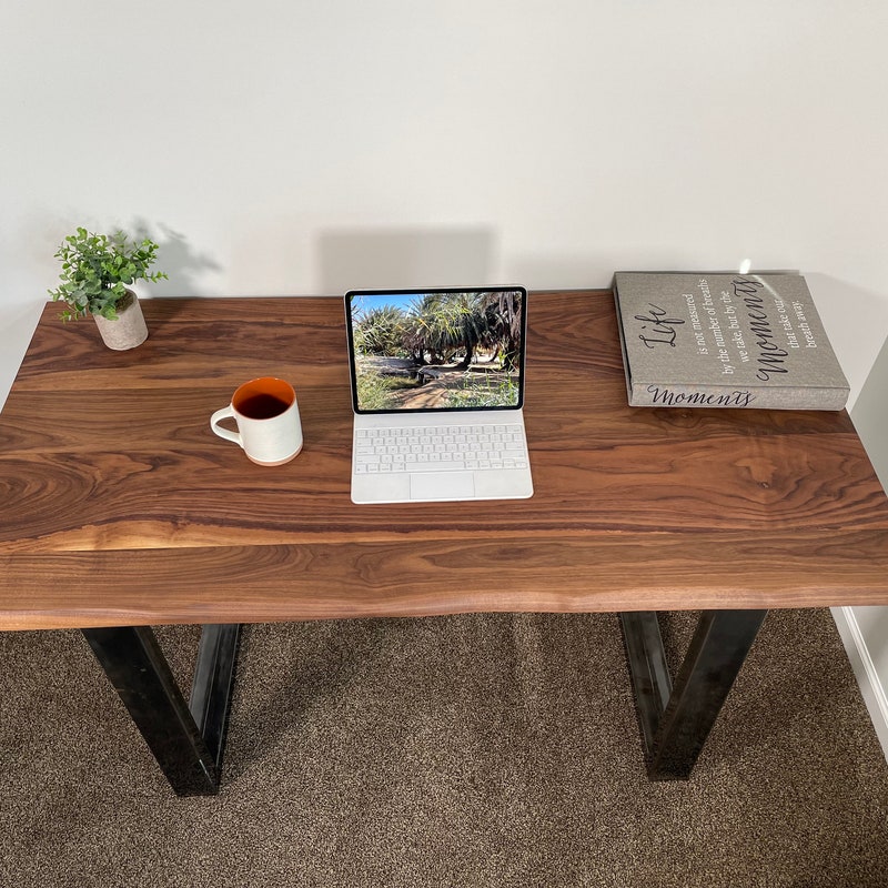 Live Edge Desk - Etsy