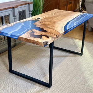Epoxy Spalted Maple Ocean Desk Made to Order Tropical Designs Ocean ...