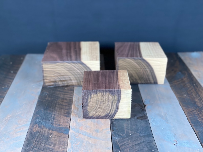 Walnut Bowl Turning Blanks Hardwood Blanks Dark Wood Carving Block Wood ...
