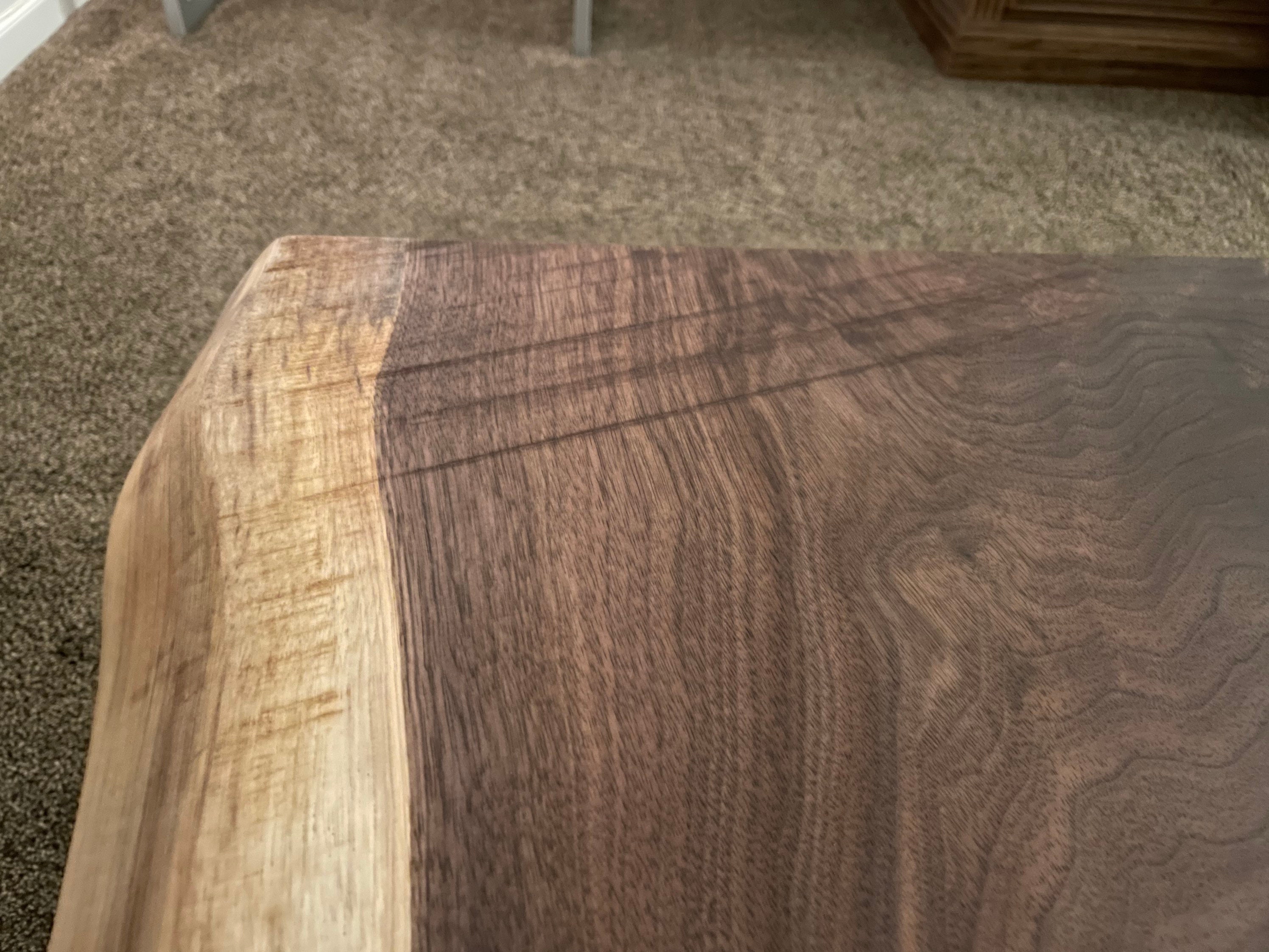 Modern Black Walnut Coffee Table With Walnut Legs - Etsy