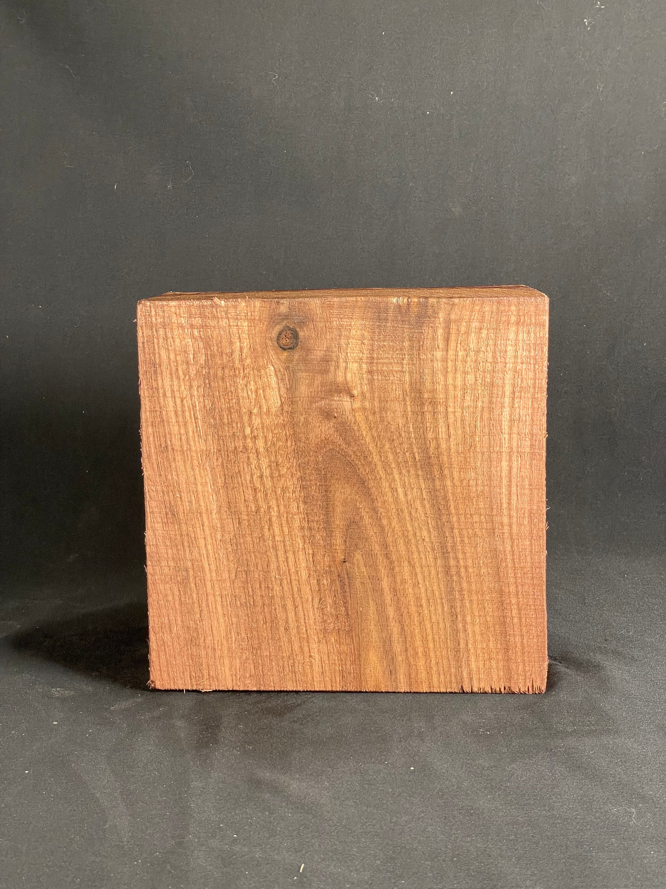 Walnut Dark Wood Turning Blank Wood Block 7 by 7 by 3 Bowl Blank Black ...