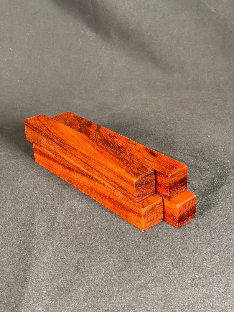 Etimo Pen Blanks 4 Pack 1by1by6.5 Etimo Pencil Blanks Brown Hardwood ...