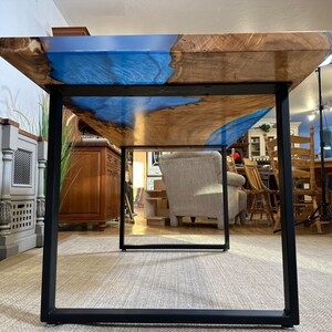 Epoxy Spalted Maple Ocean Desk Made to Order Tropical Designs Ocean ...