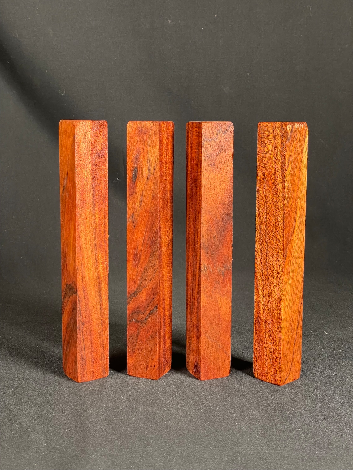 Etimo Pen Blanks 4 Pack 1by1by6.5 Etimo Pencil Blanks Brown Hardwood ...