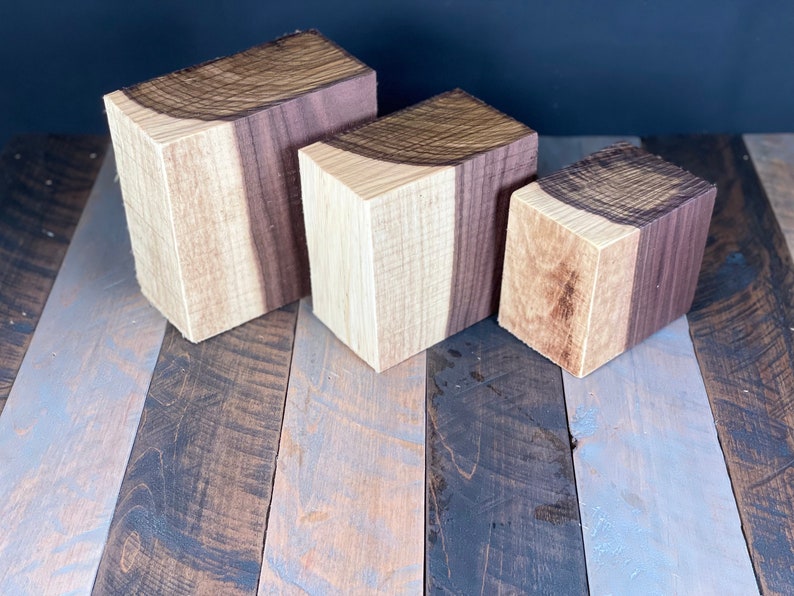 Walnut Bowl Turning Blanks Hardwood Blanks Dark Wood Carving Block Wood ...