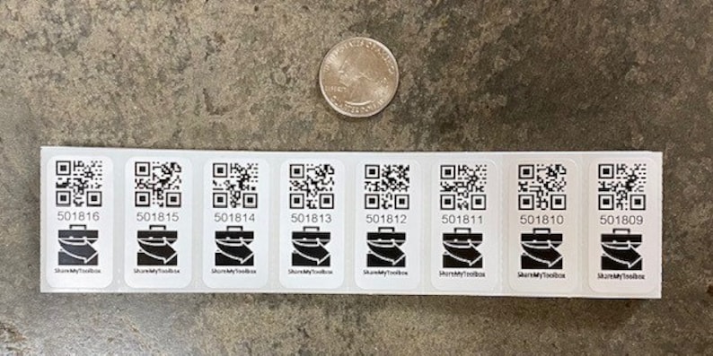 QR Tags Small Polyester (1.5"x.75") - Etsy