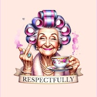 Funny Old Lady Bingo Clipart Bundle | 13 PNG Files | Crazy Granny ...