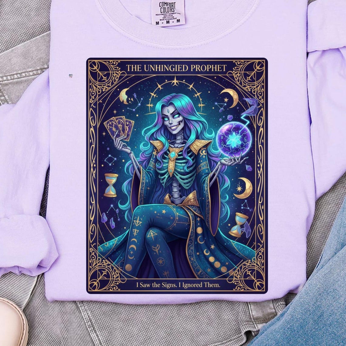 Unhinged Prophet Tarot Card PNG, Funny Skeleton Prophet Shirt Design ...