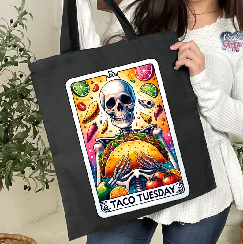 Taco Tuesday Png Skeleton Tarot Card Shirt Png Foodie Png Tacos Png ...