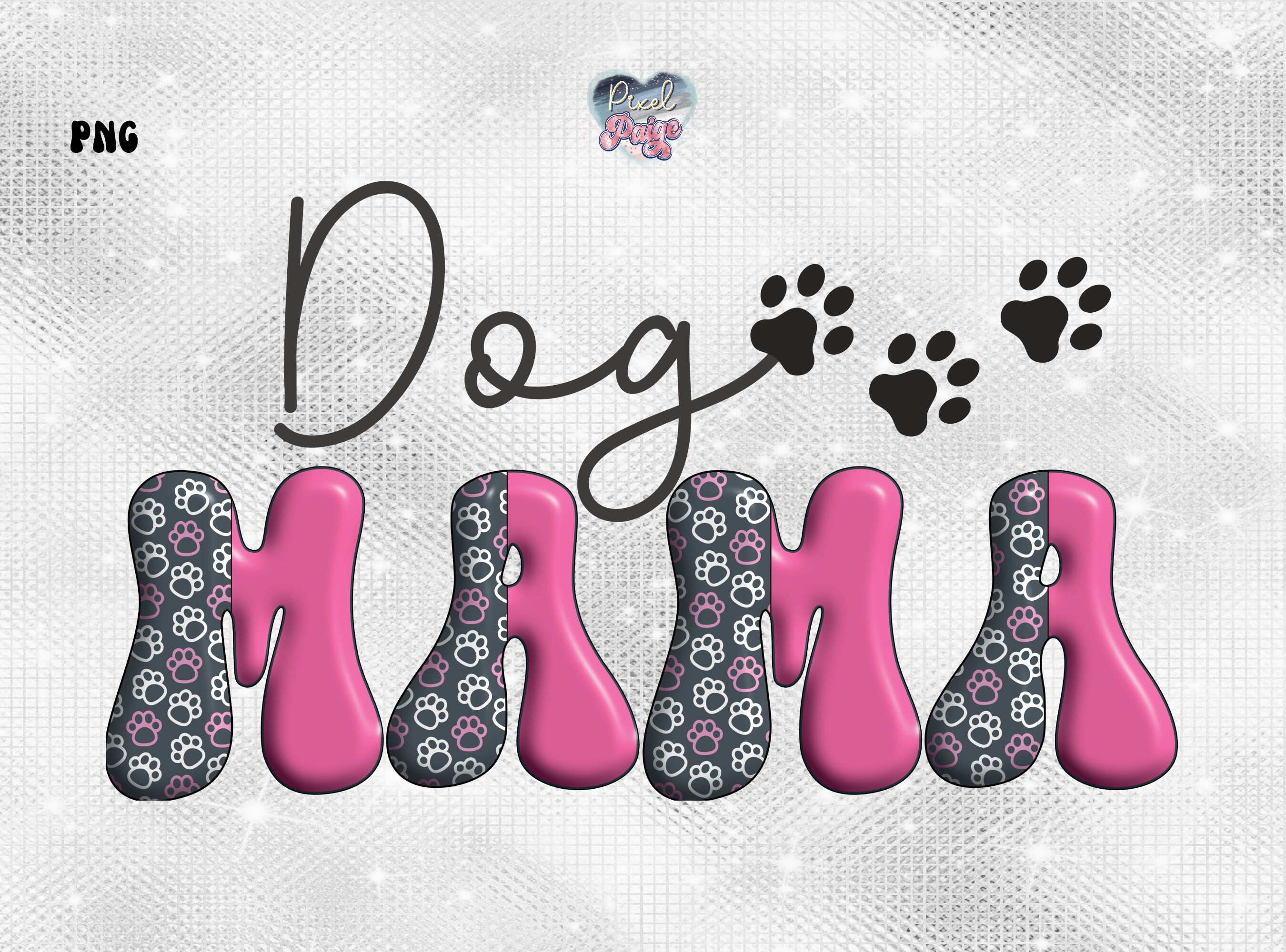 Dog Mama Png Dog Paw Mom Shirt Png Paw Print Png Fur Mama - Etsy