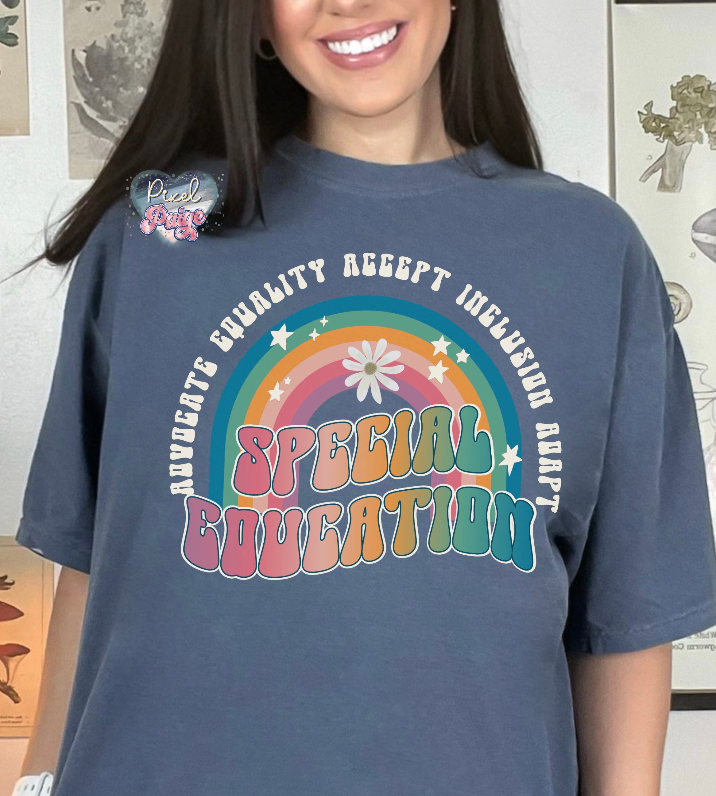 Sped Teacher Rainbow Png Special Education Teacher Png Back to School ...