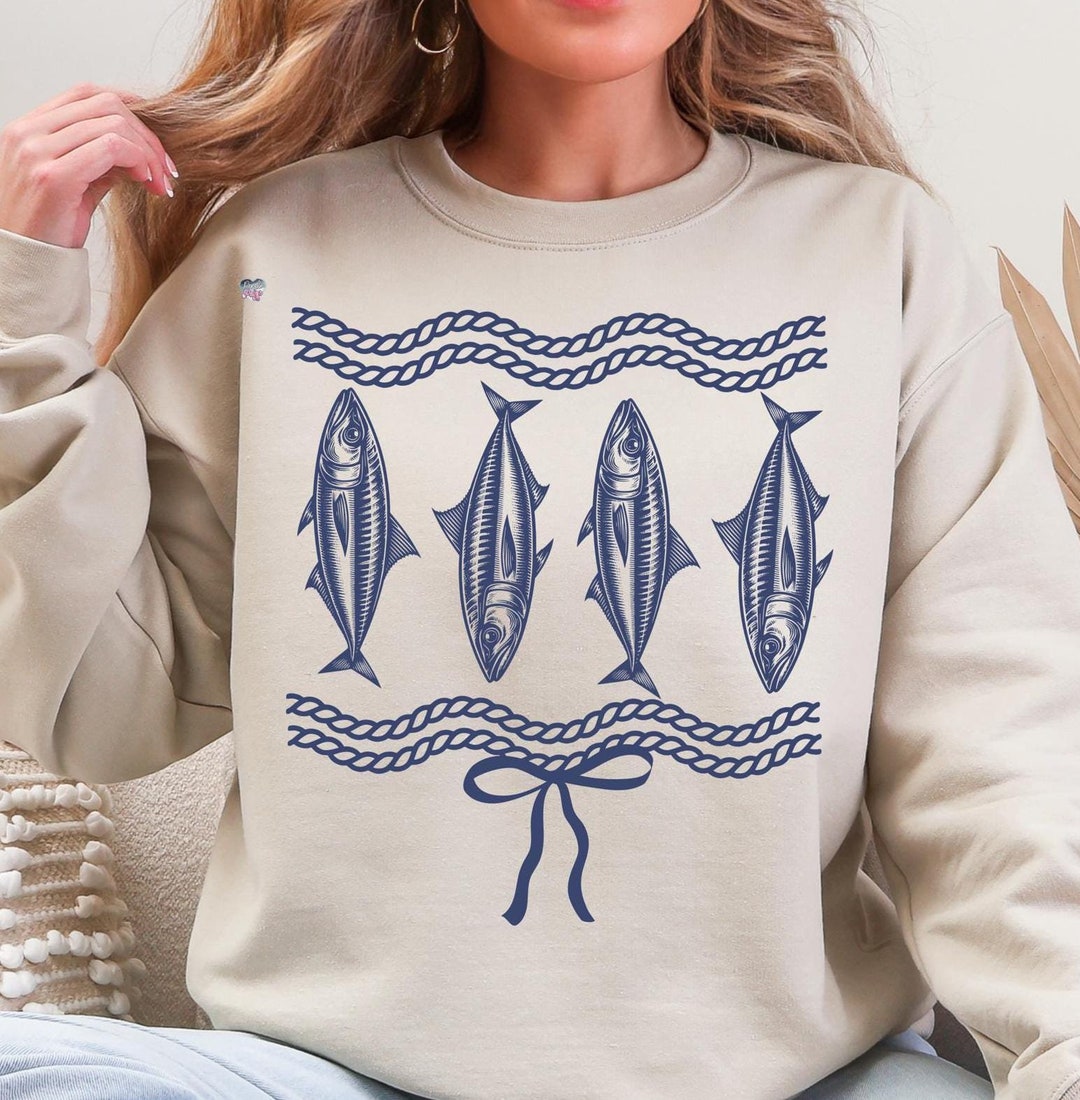 Sardines Rope Coquette Bow PNG, Fisherman Aesthetic Coastal Summer ...