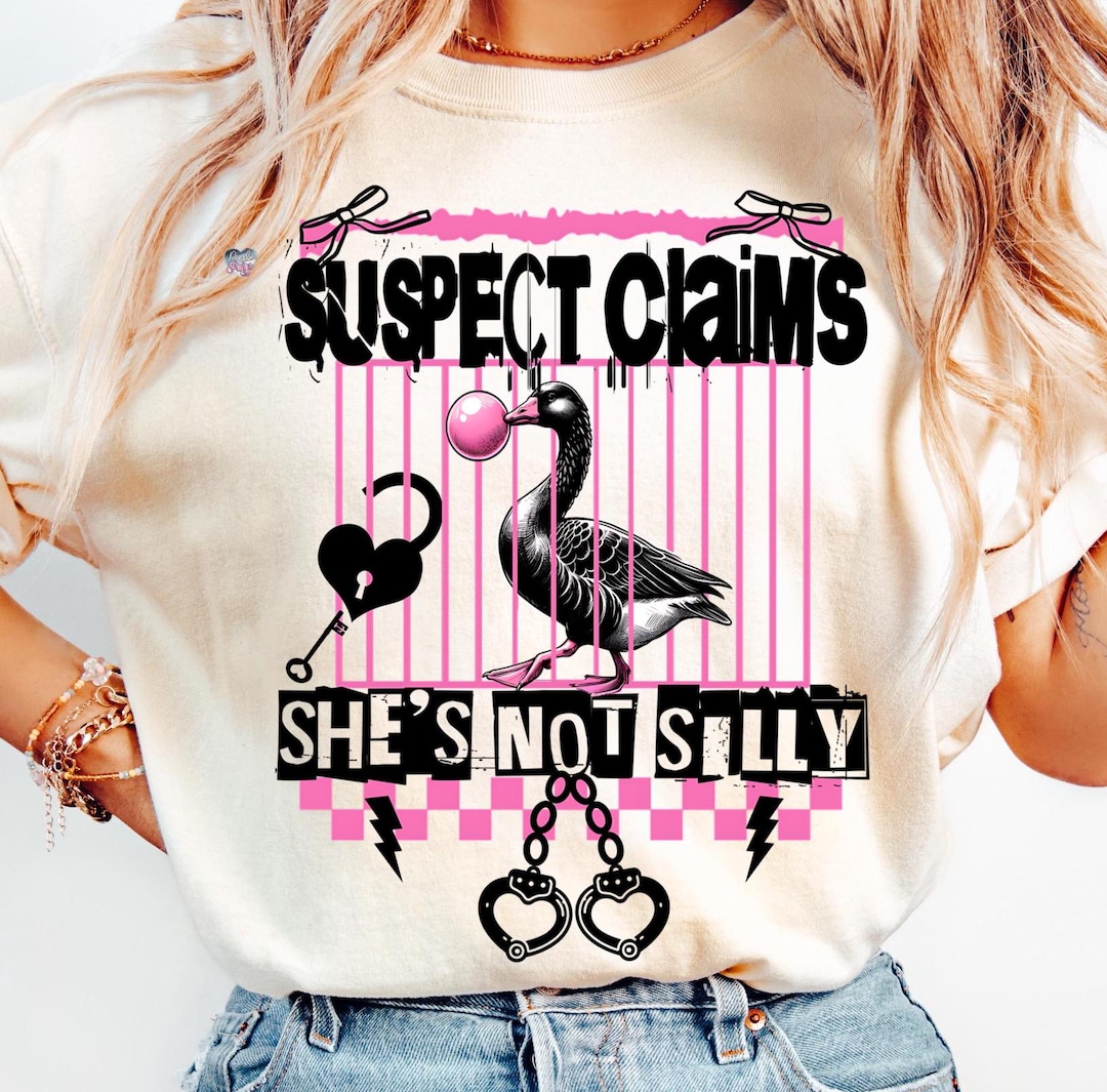 Funny Suspect Claims PNG Silly Goose Clipart Sarcastic Goose PNG Jail ...