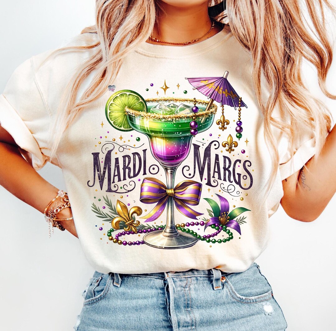 Mardi Gras Margarita PNG Clipart Vintage Distressed Mardi Margs Shirt ...