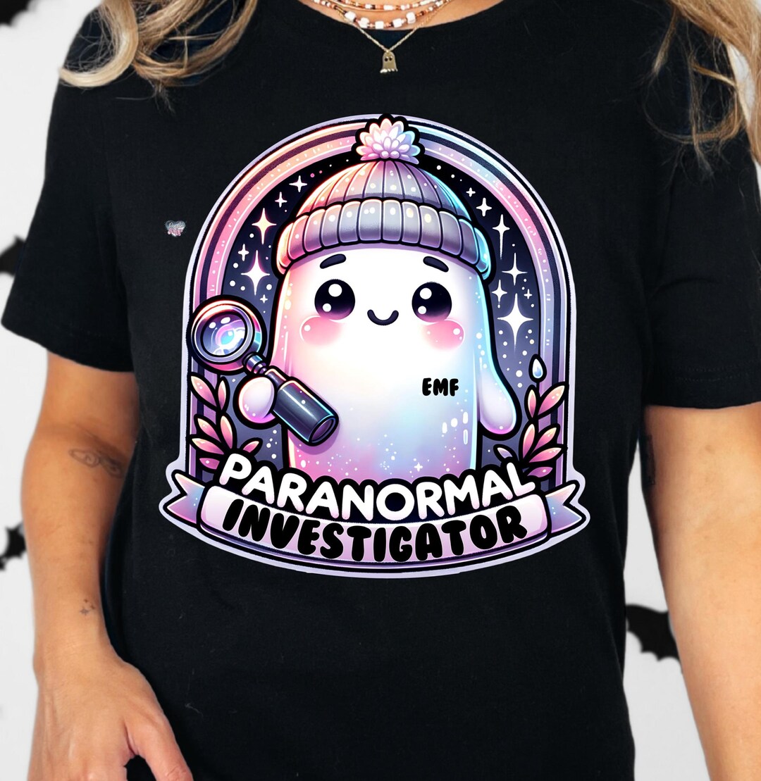 Cute Halloween Ghost PNG Paranormal Investigator PNG Funny Most Haunted ...