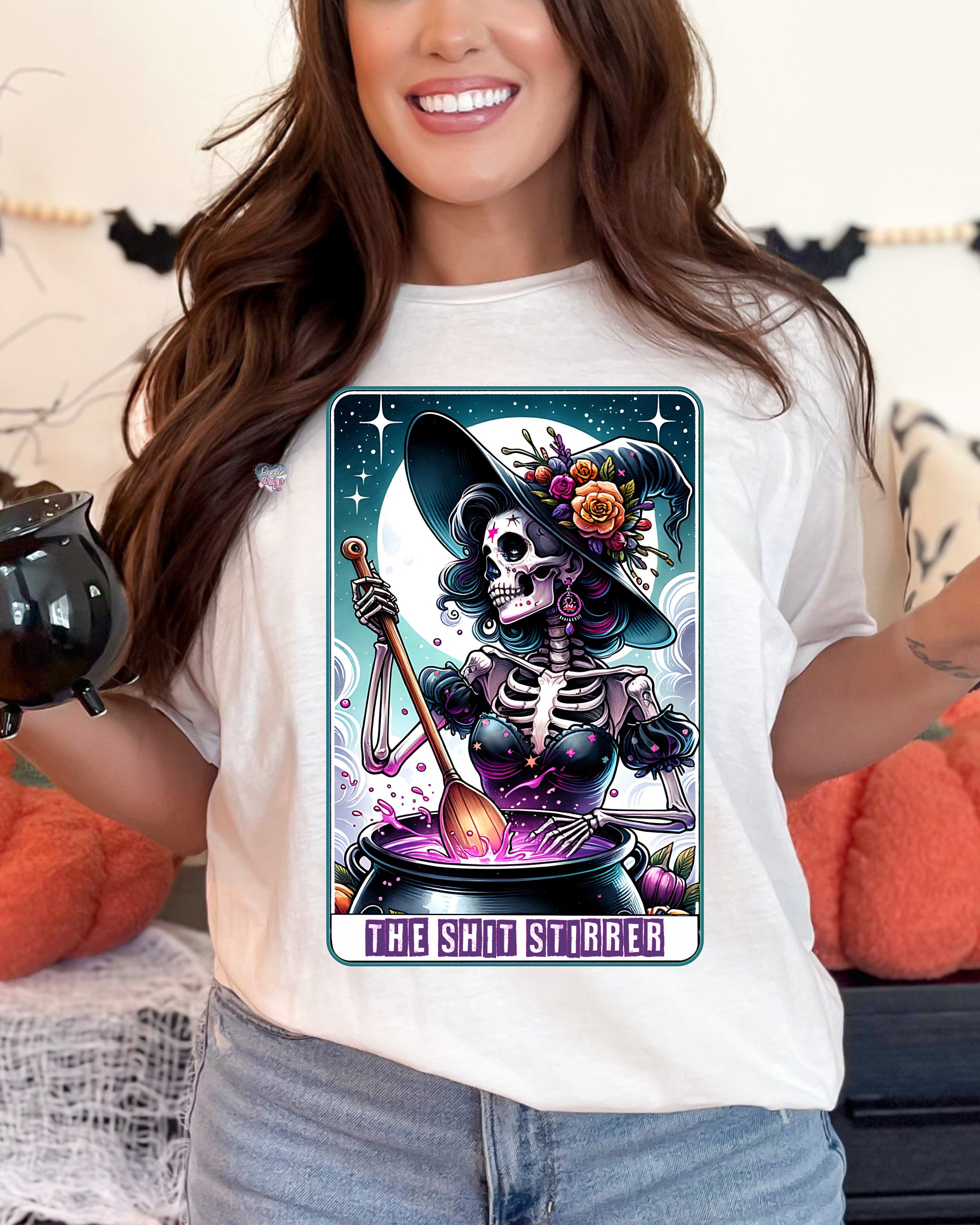 Sarcastic Witch Clipart Tarot Cards PNG Witchy Skeleton Horror ...