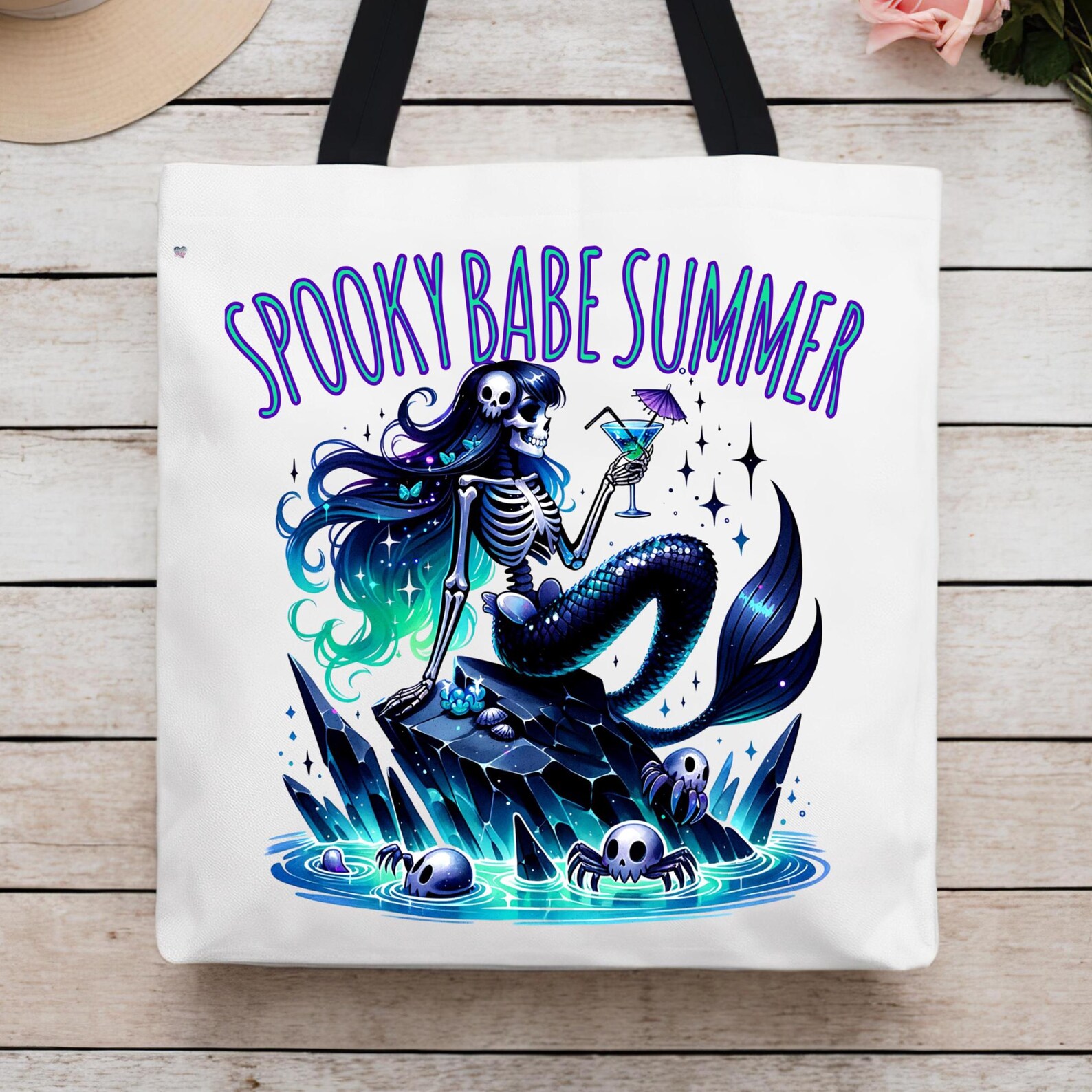 Goth Mermaid PNG Cold Like My Soul Cocktail Art Spooky Summerween ...