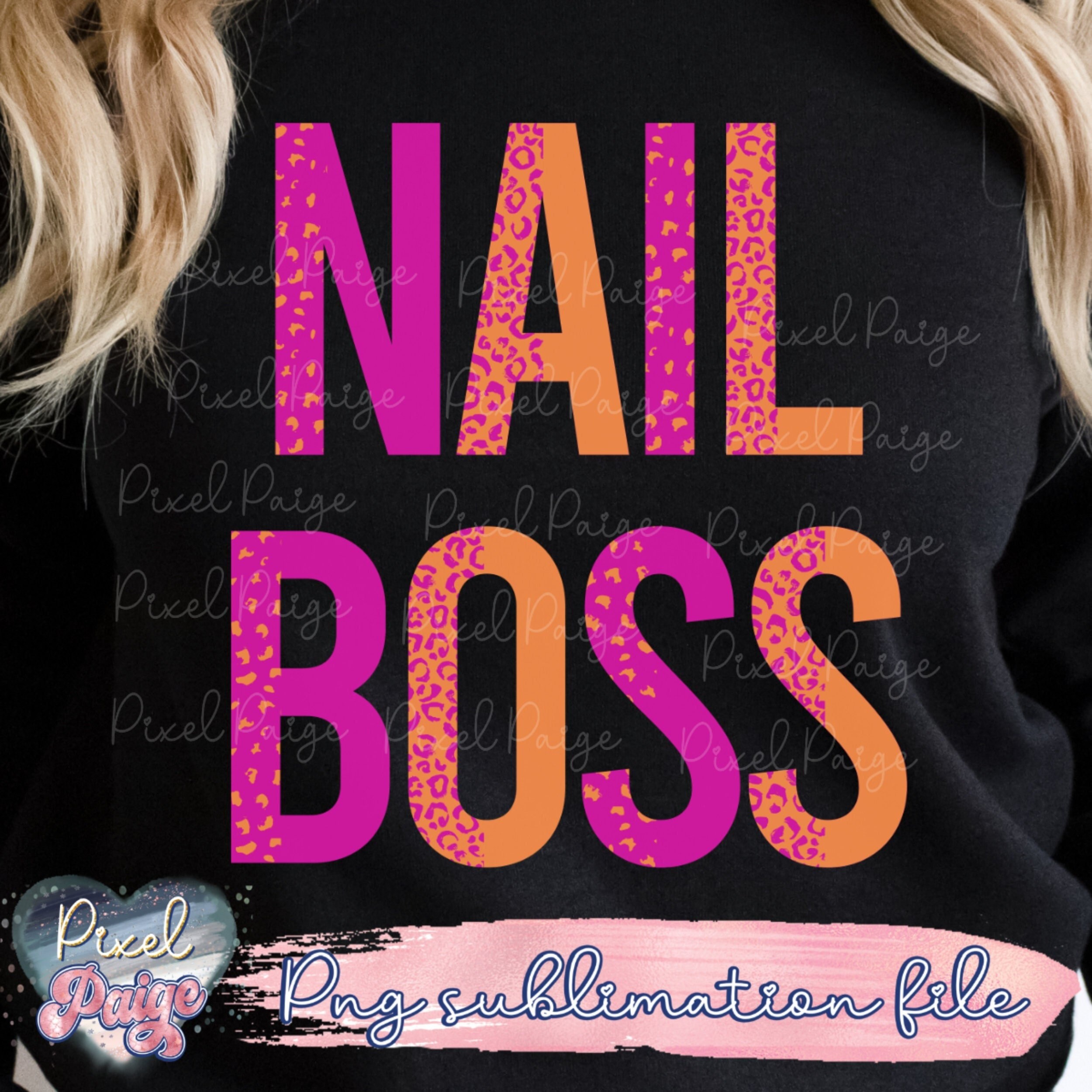 Nail Boss Png Leopard Nail Tech Png Manicurist Png Nail Specialist Nail ...